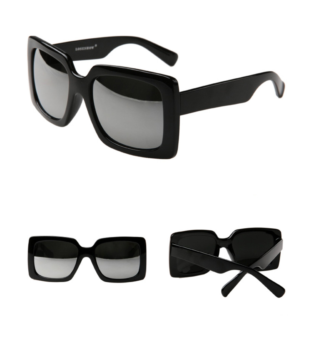 Square Shape Mirror Lens Sunglasses on Luulla